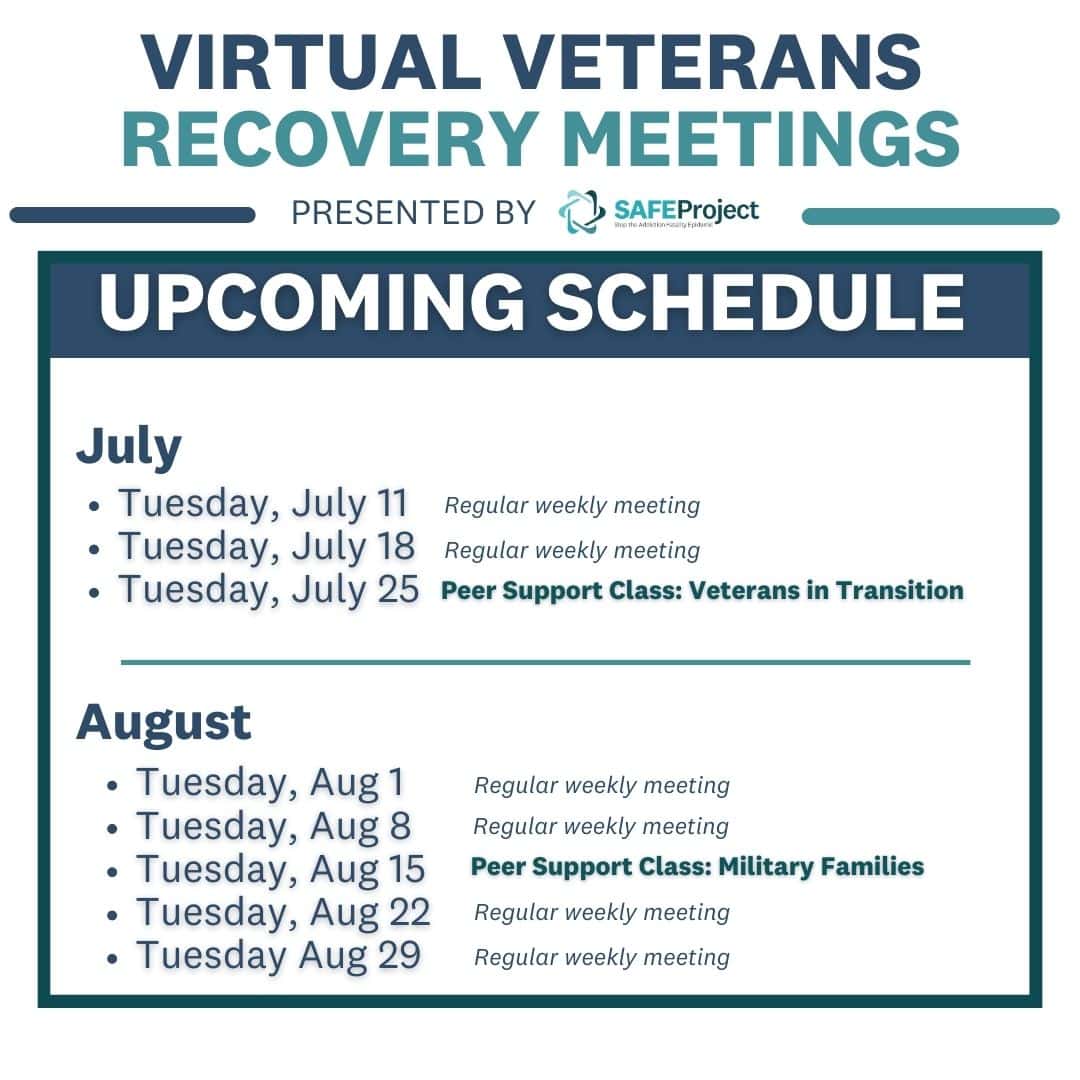 Virtual Veterans Recovery Meetings | SAFE Project